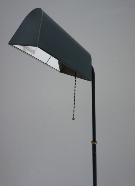 Vintage industriele staande apothekers lamp, leeslamp van OMI Koch & Lowy