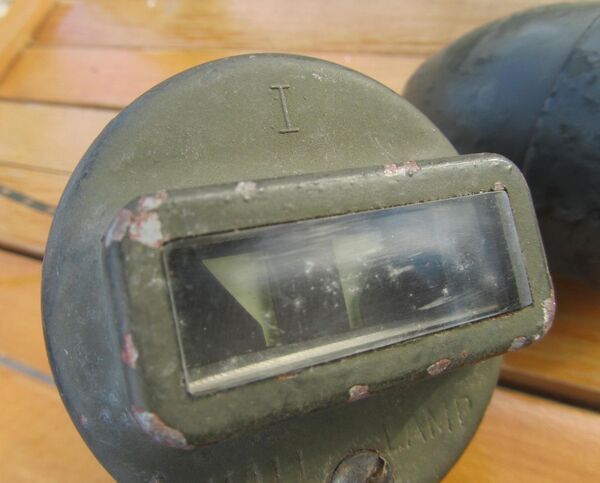 Vintage military blackout marker lights WWII